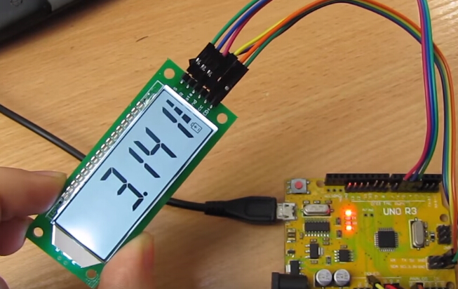 Segment Lcd Module 6 Bit 8 Segment 3 Wires Spi Ht1621 Controller Character Lcd For Arduino